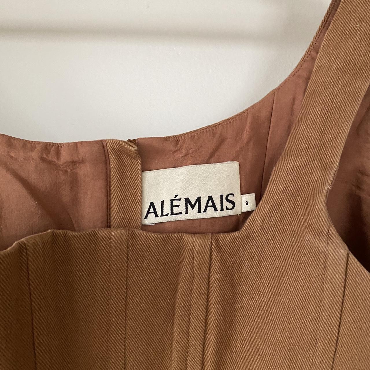 ALEMAIS CORSET TOP BROWN - size 8 - Depop