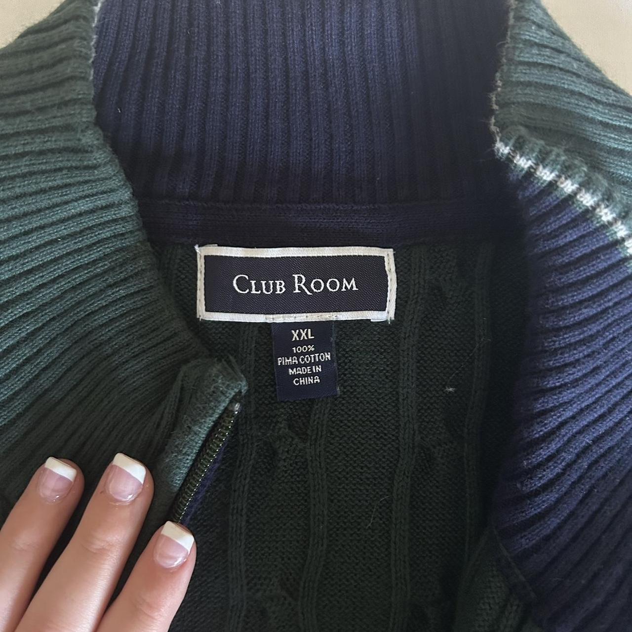 DETAILS -men’s club room XXL half zip sweater - Depop