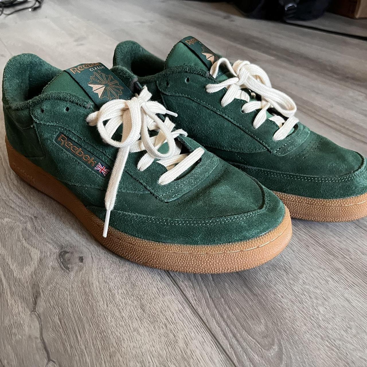 Forest Dark Green Reebok Men 11.5 Worn once Color... - Depop