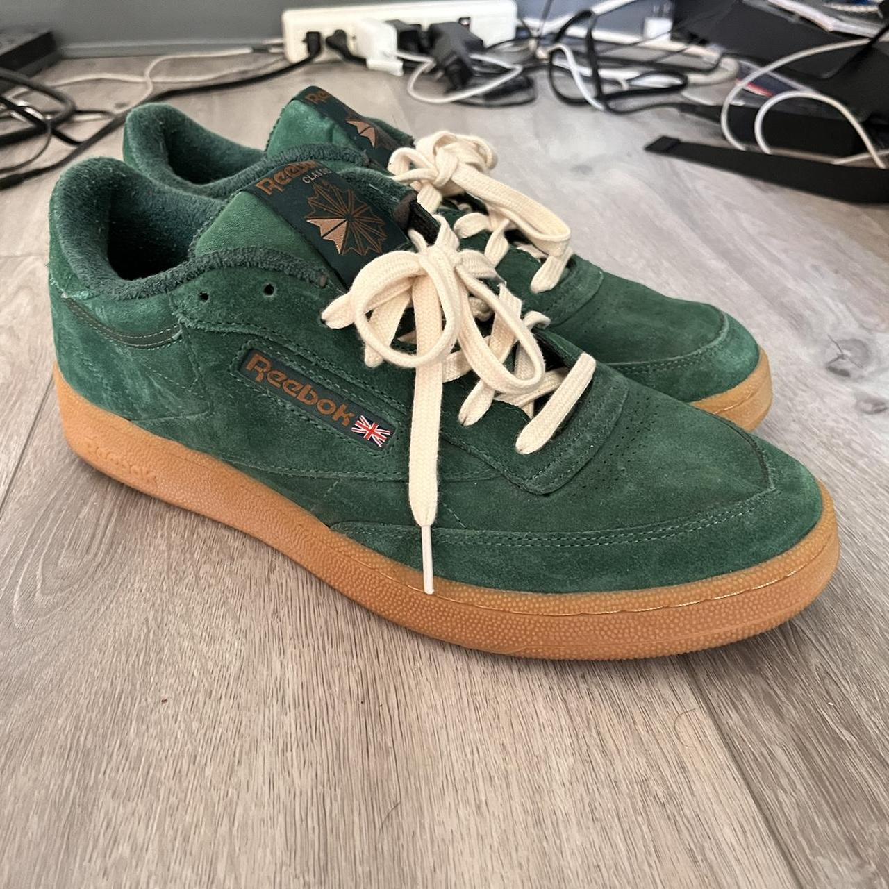 Forest Dark Green Reebok Men 11.5 Worn once Color... - Depop