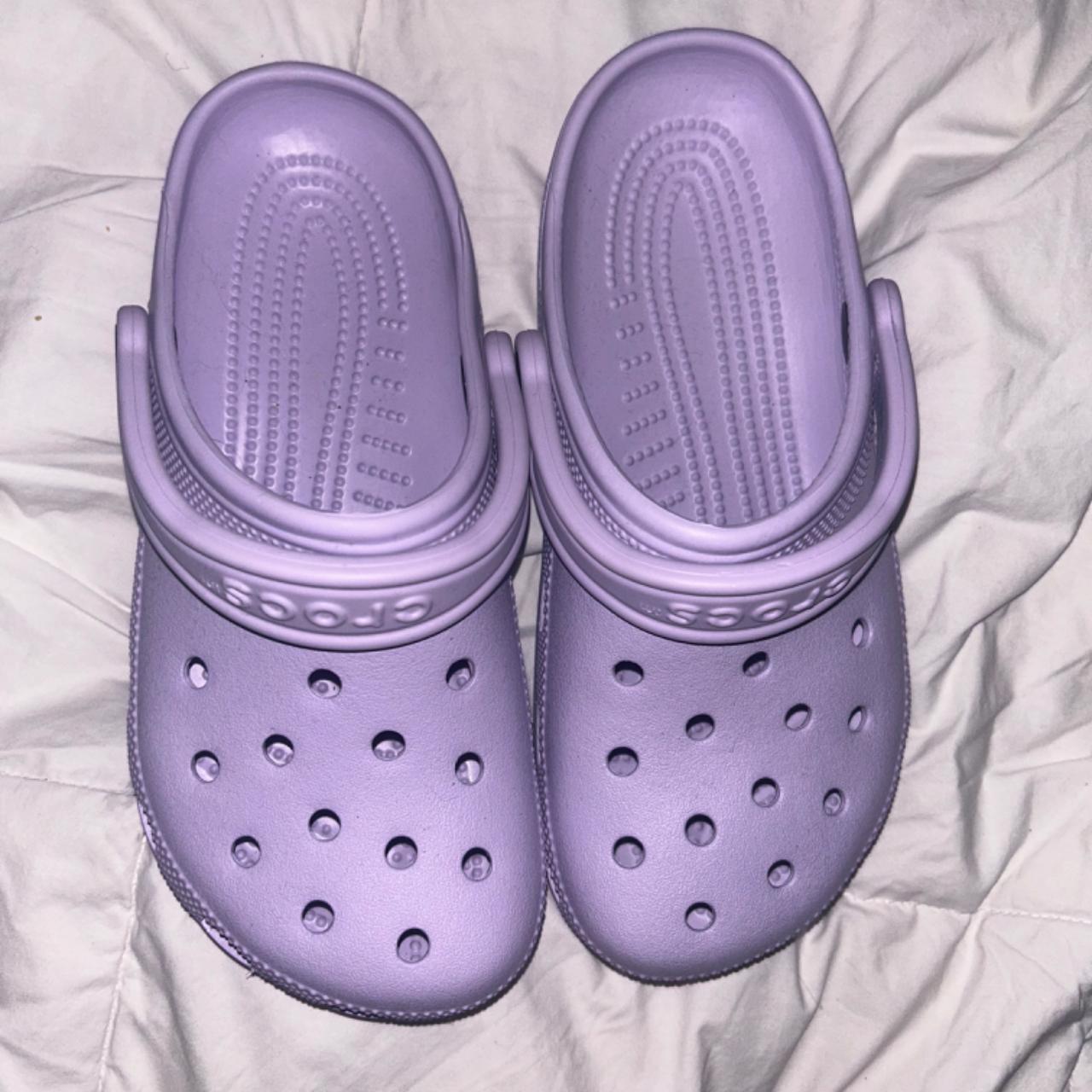 purple crocs brand new never worn they just don’t... - Depop