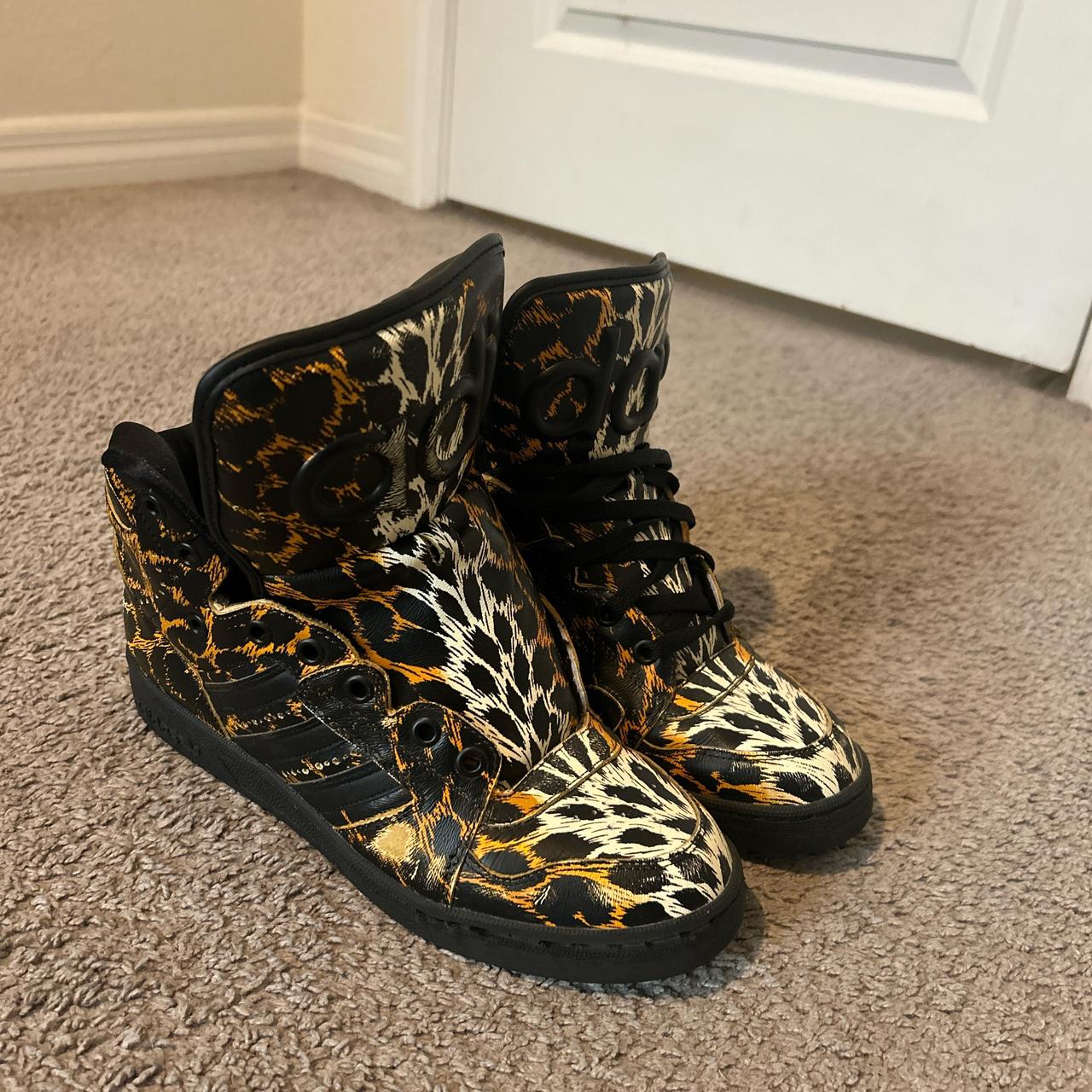 very rare jeremy scott leopard print shoes,... | Depop