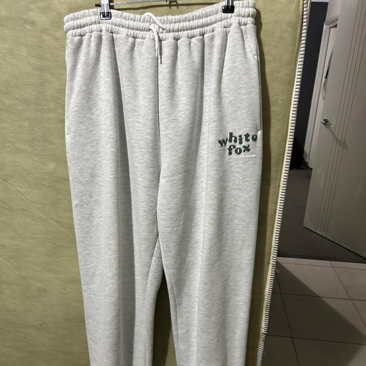 White fox trackies worn a couple of times size L - Depop
