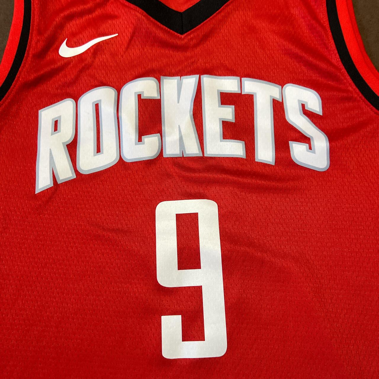 Red and black Nike Houston Rockets Dillon Brooks... | Depop