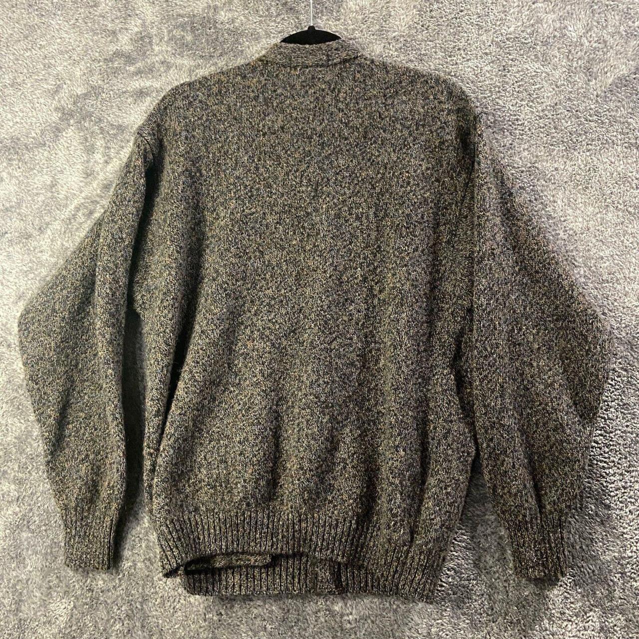 Pendleton Sweater Mens Large Grey Shetland Wool... - Depop
