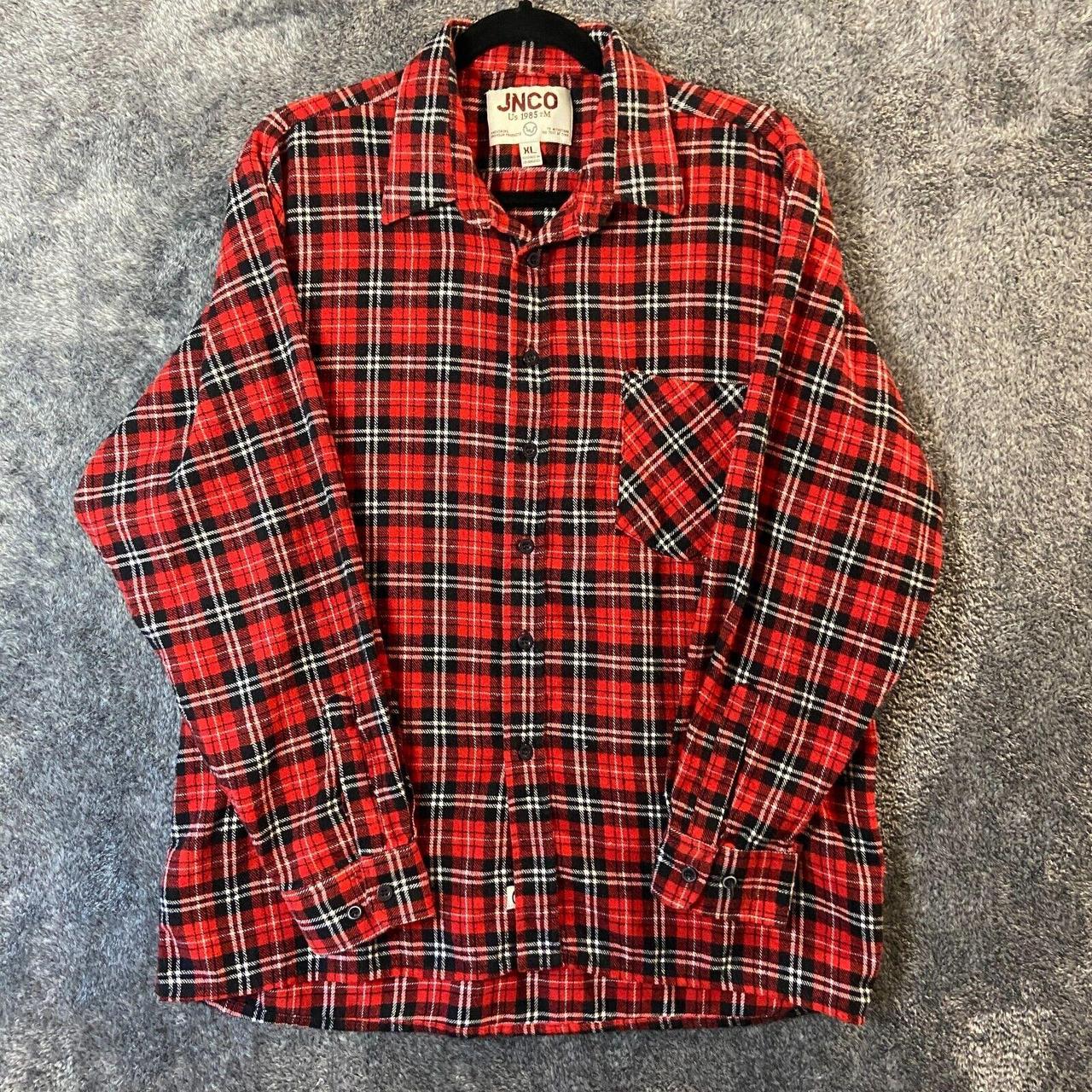 JNCO Button Up Shirt Mens XL Skater Streetwear Long... - Depop