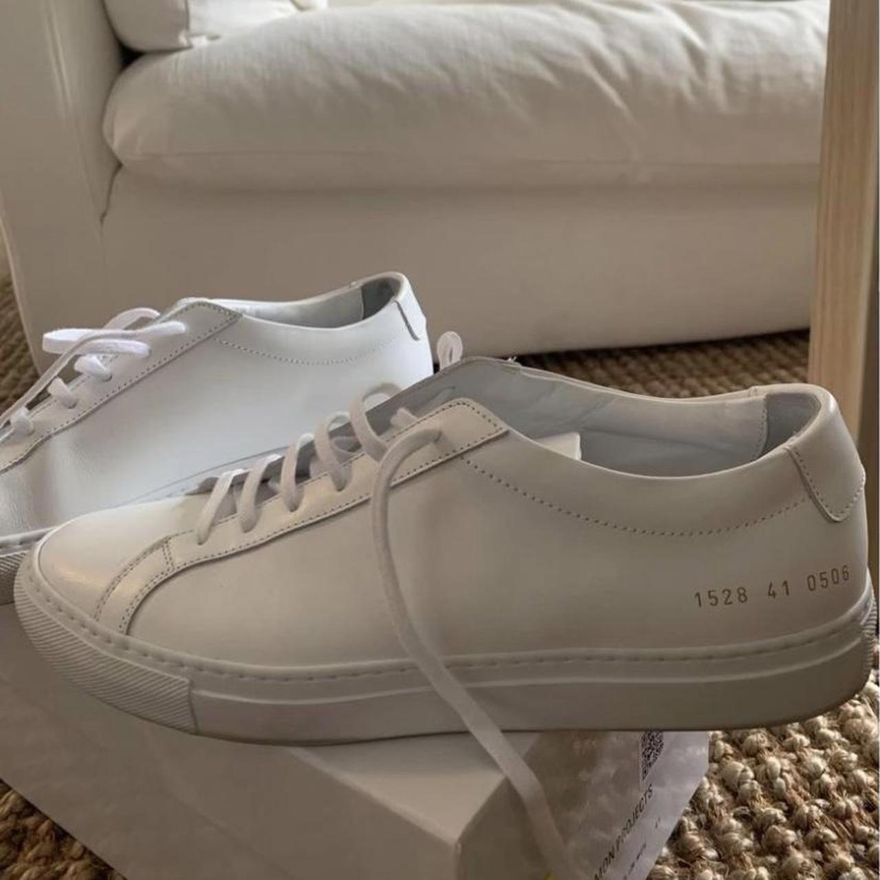 Common Projects Men's White Trainers | Depop