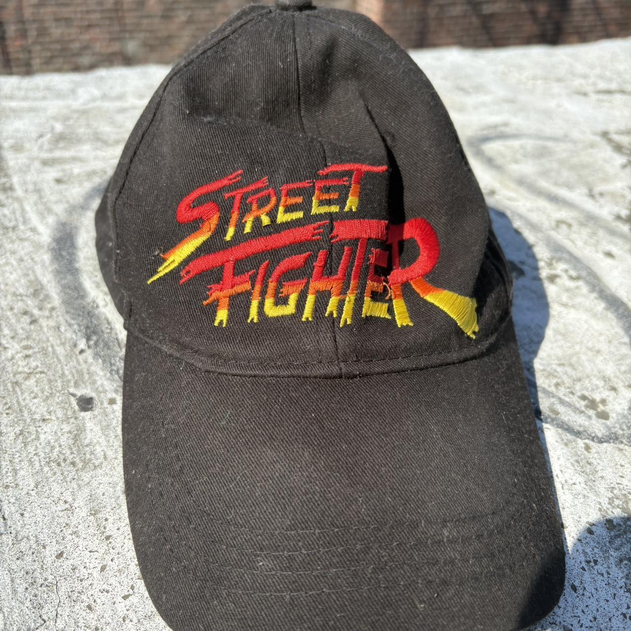 Black & red Street Fighter cap... | Depop