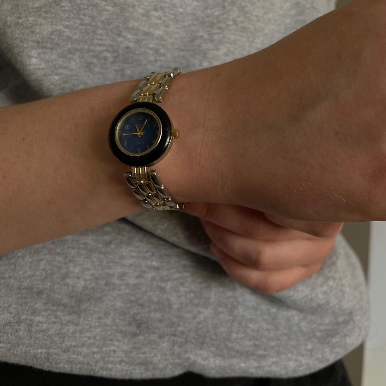 Women's Black and Navy Watch | Depop