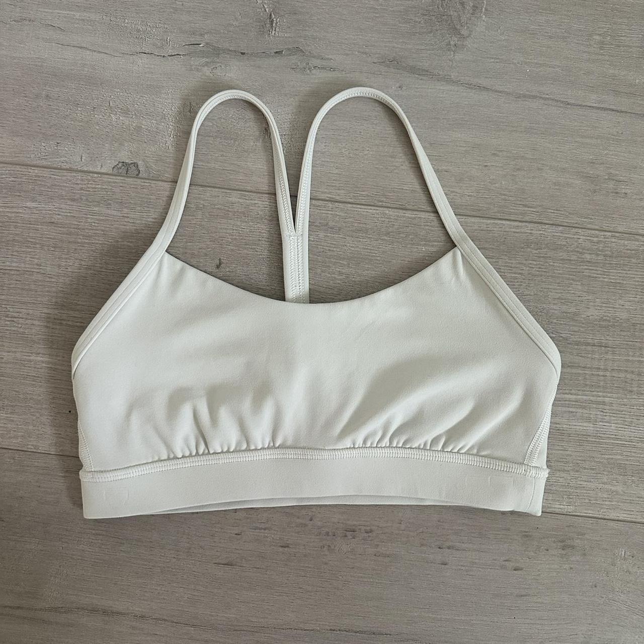 Lululemon Flow-Y Bra in Bone Sold out online — great... - Depop