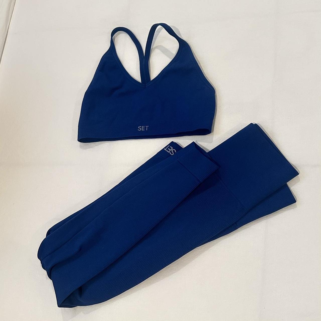 Blue setactive Sculptflex bra & leggings - both size... - Depop