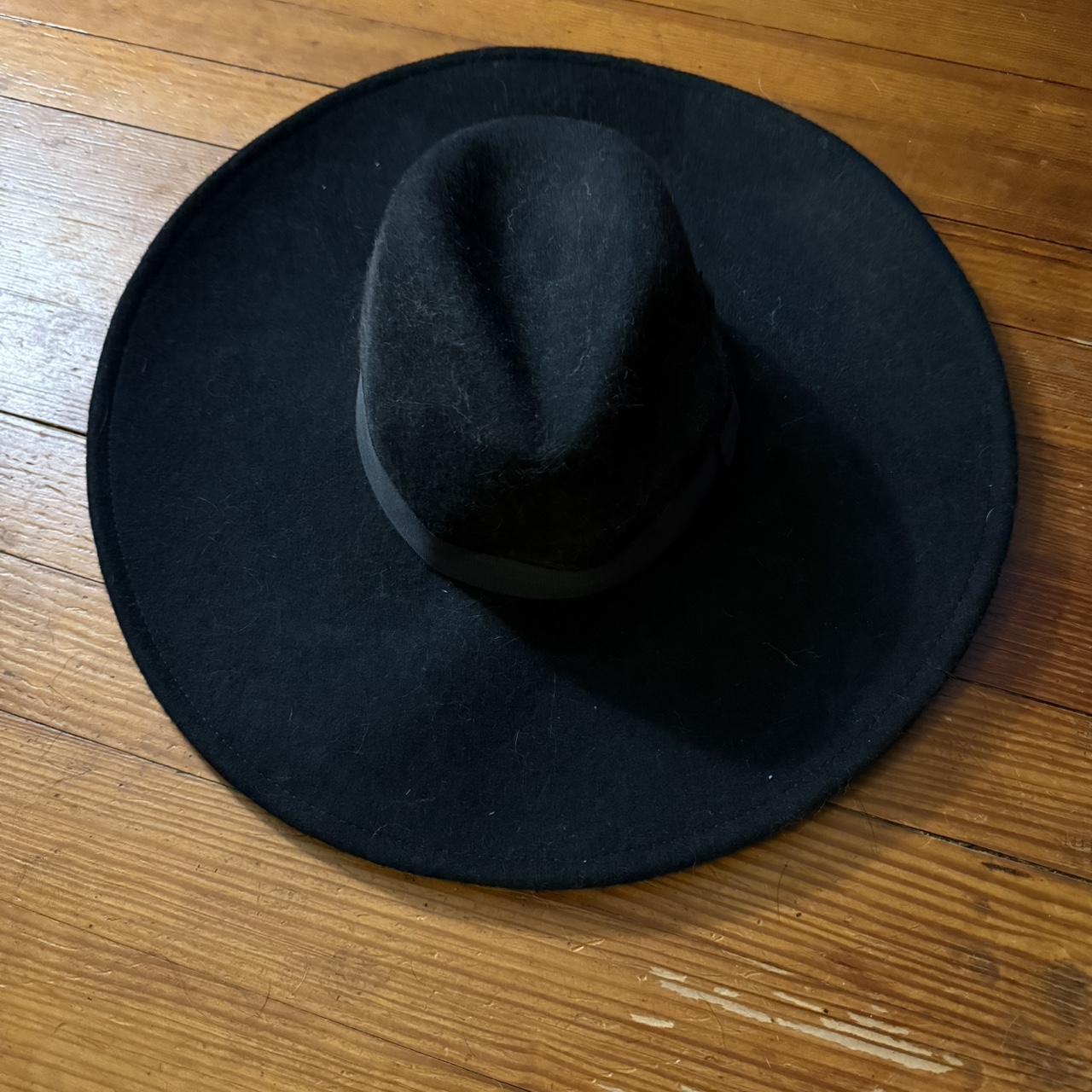 Killstar Black felt wide brim witch hat - never... | Depop