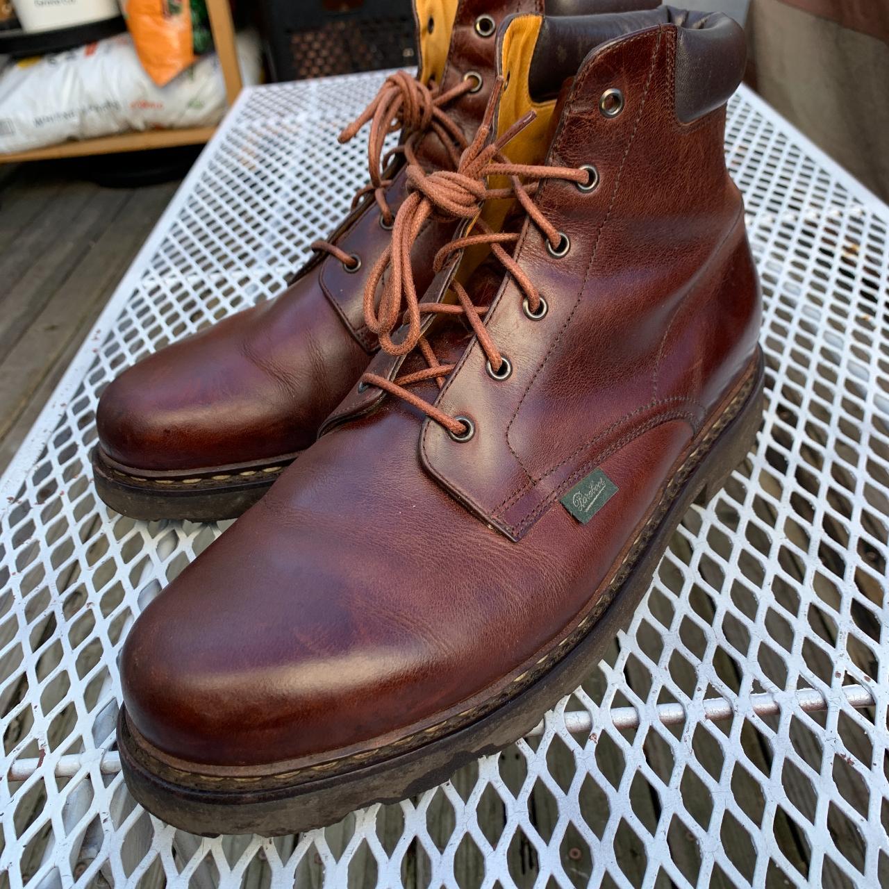 Paraboot Bergerac in cuir lisse écorce, or smooth... - Depop
