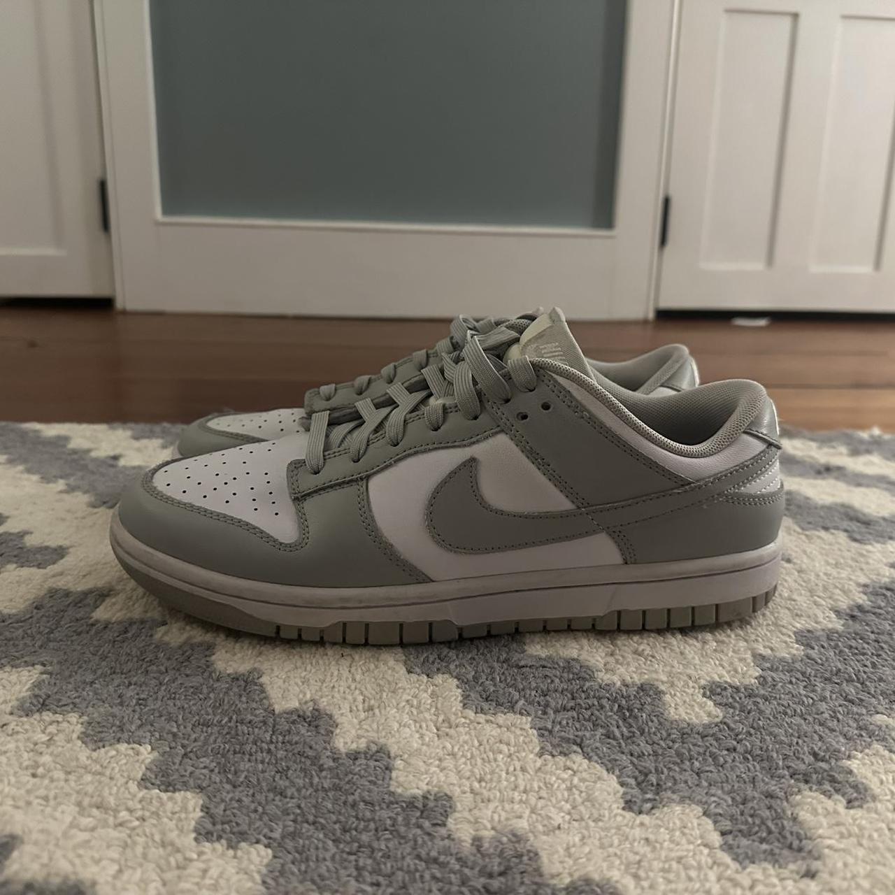 Grey and white nike dunks size men’s 10. No box.... | Depop