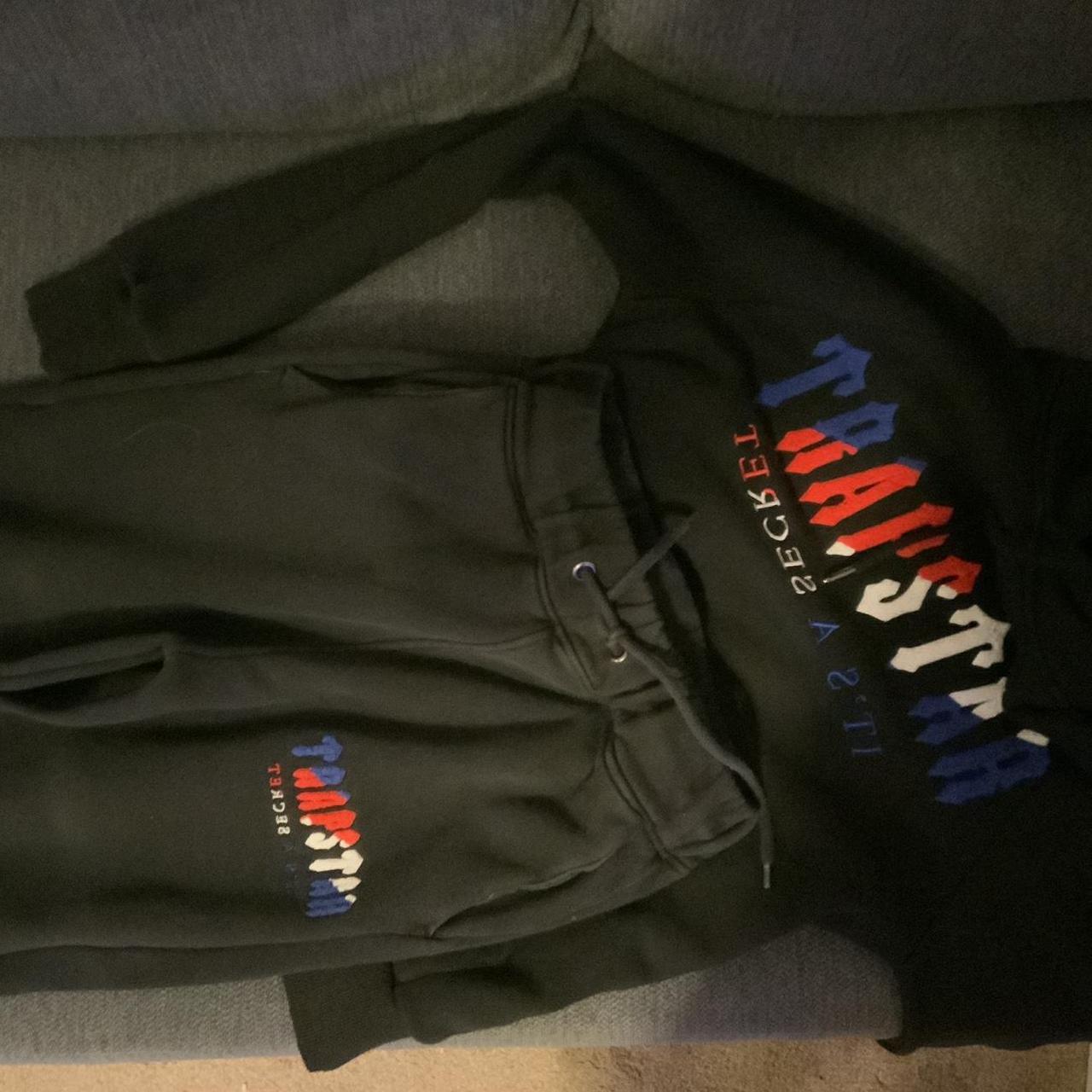 Black and red Trapstar tracksuit #tracksuit No... | Depop