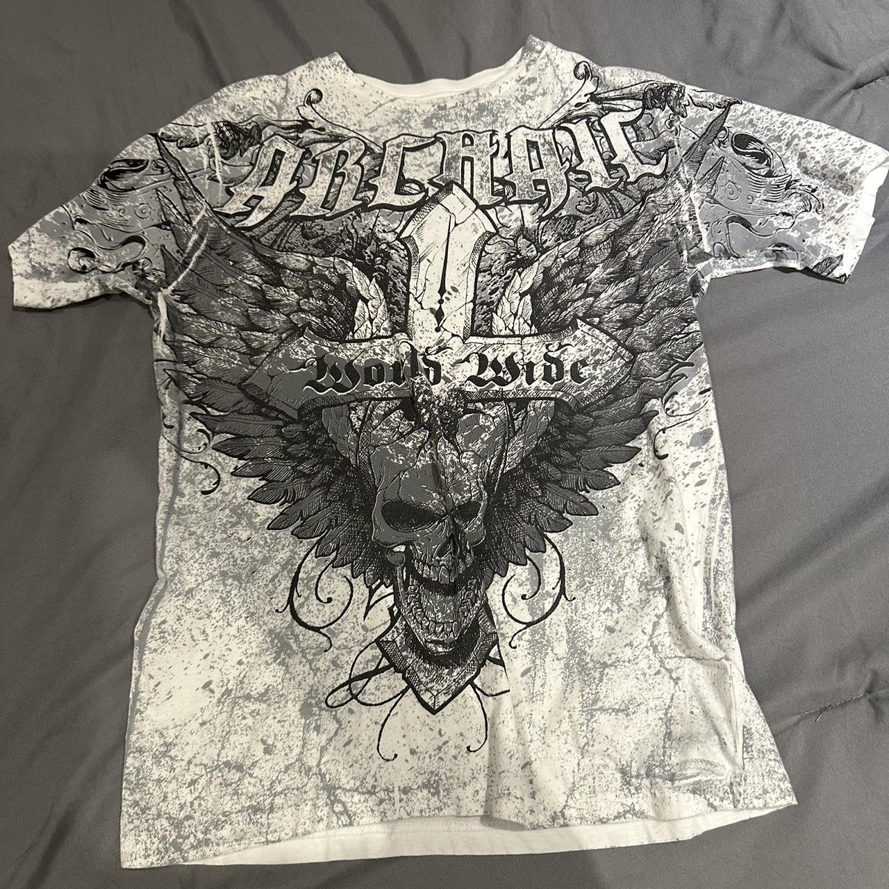 arhaic affliction size s #emo #affliction #grunge #y2k - Depop