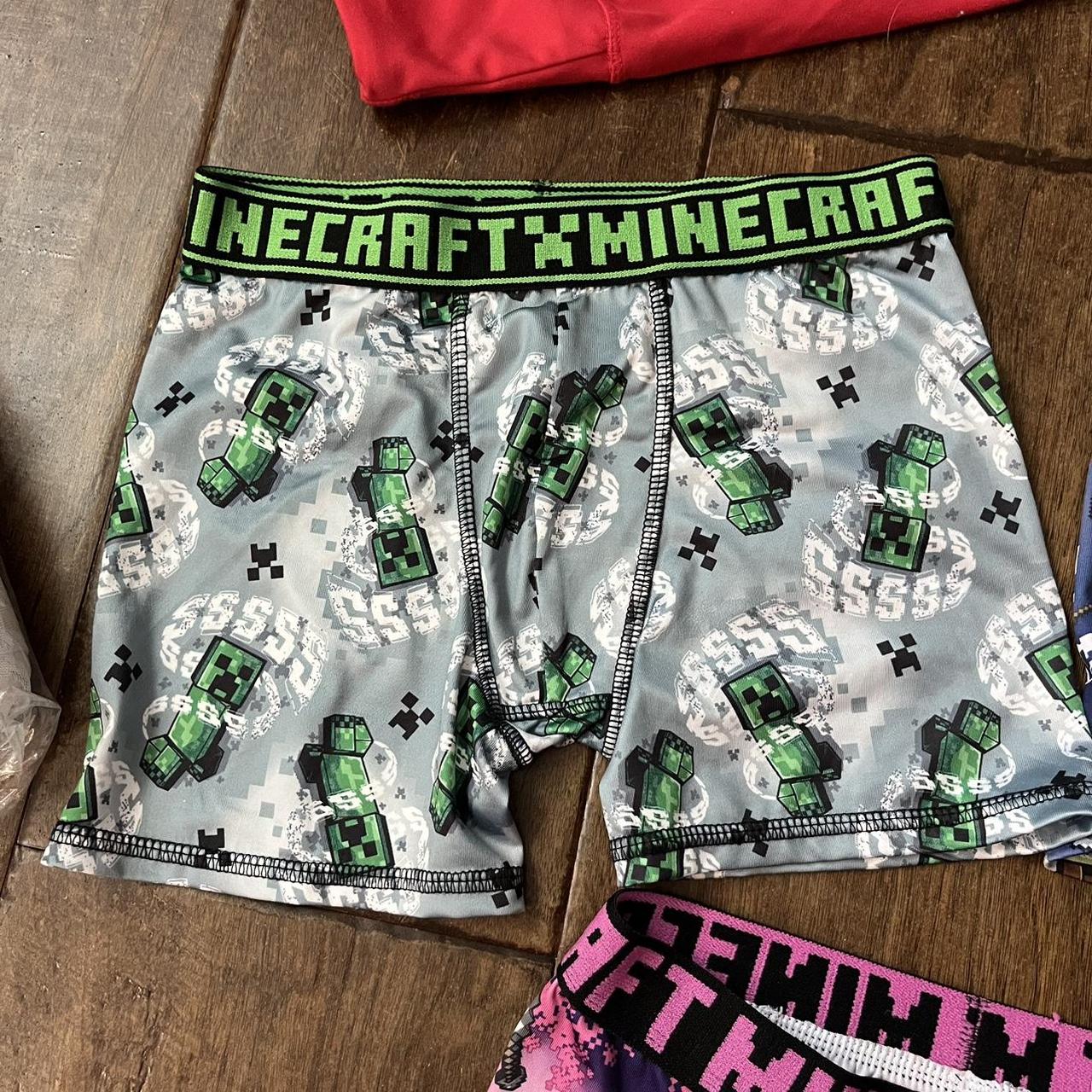 minecraft boxers size 8 very tiny - Depop