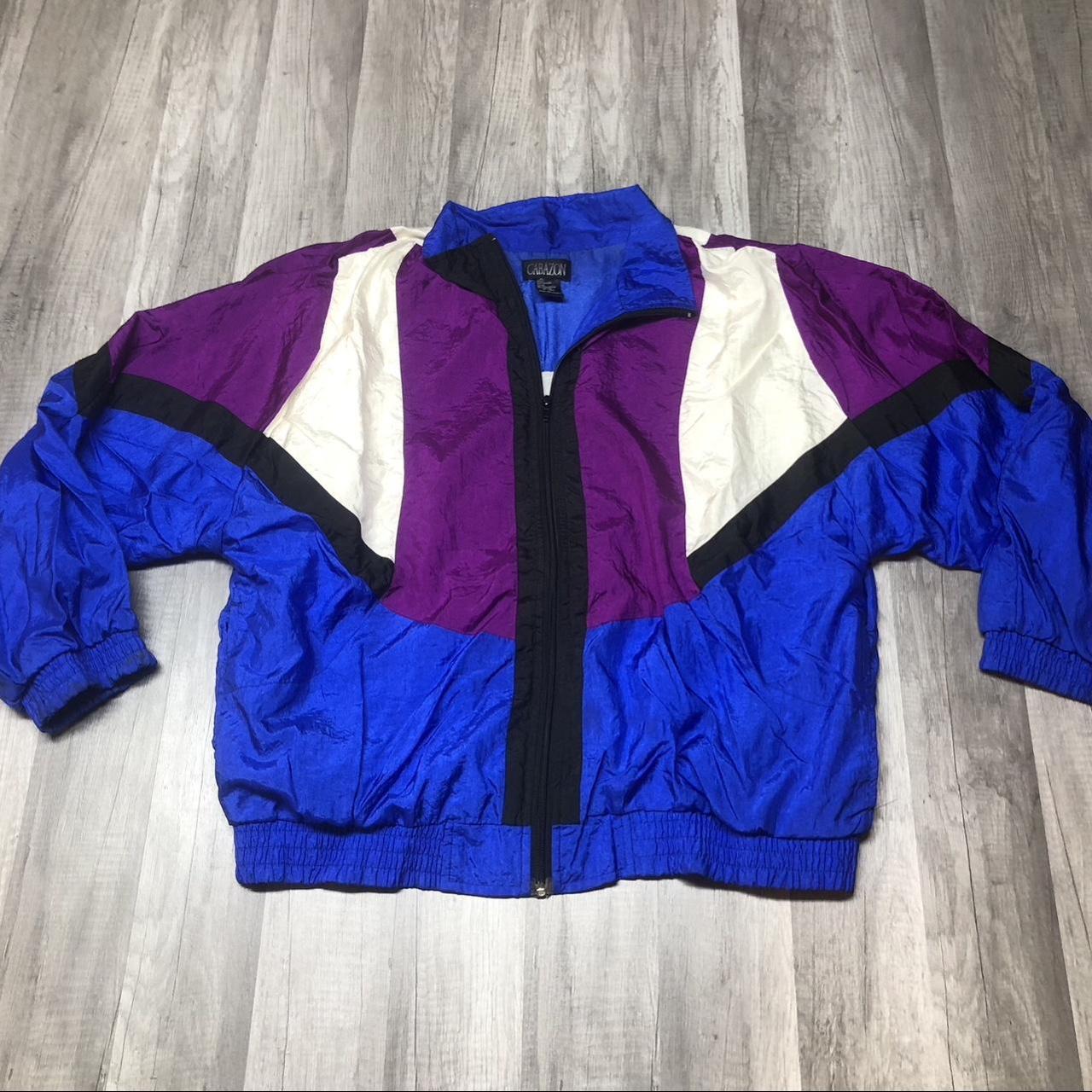 Vintage nylon swishy 80s 90s jacket Barbie retro... - Depop