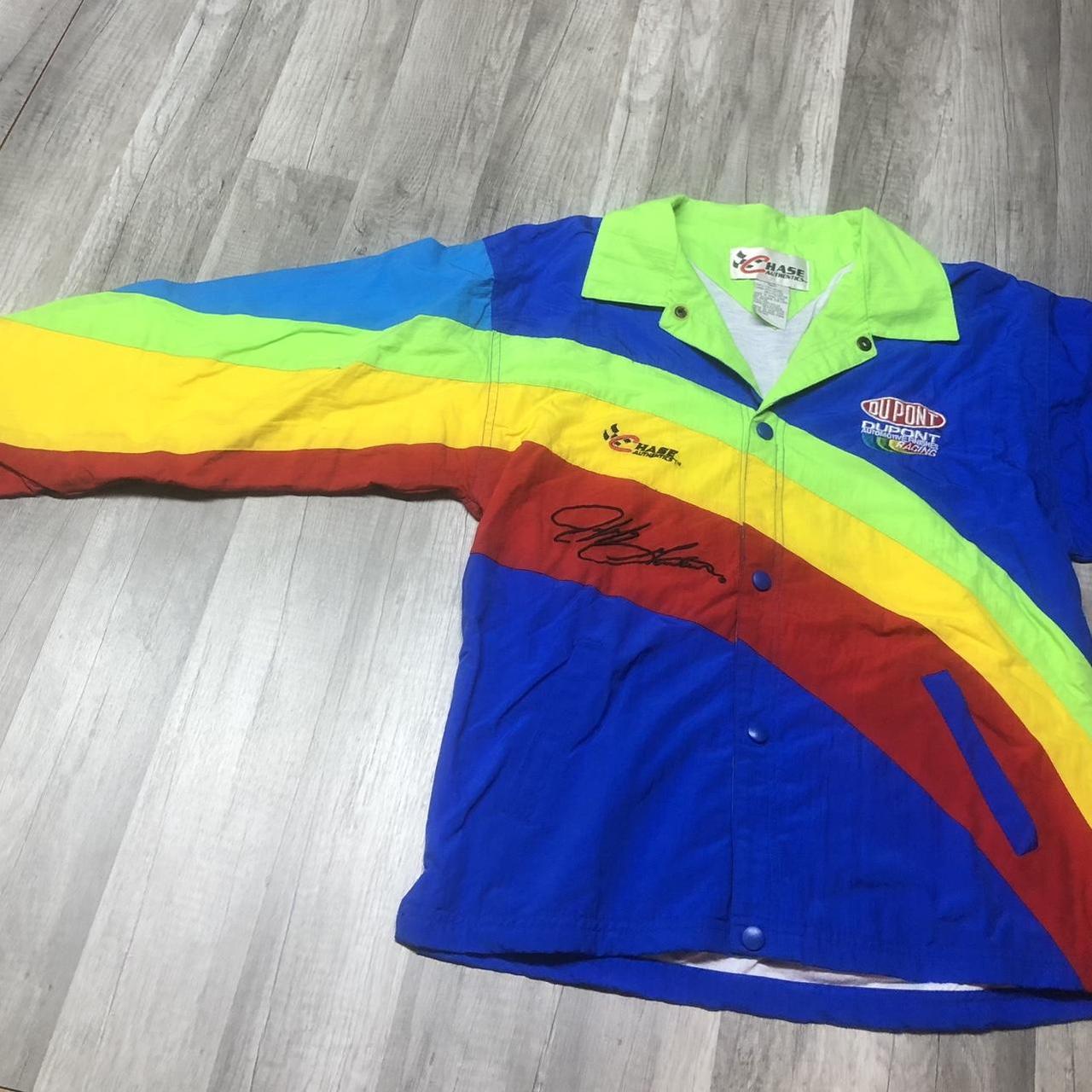 Vintage Chase Authentics Jeff Gordon racing jacket... - Depop