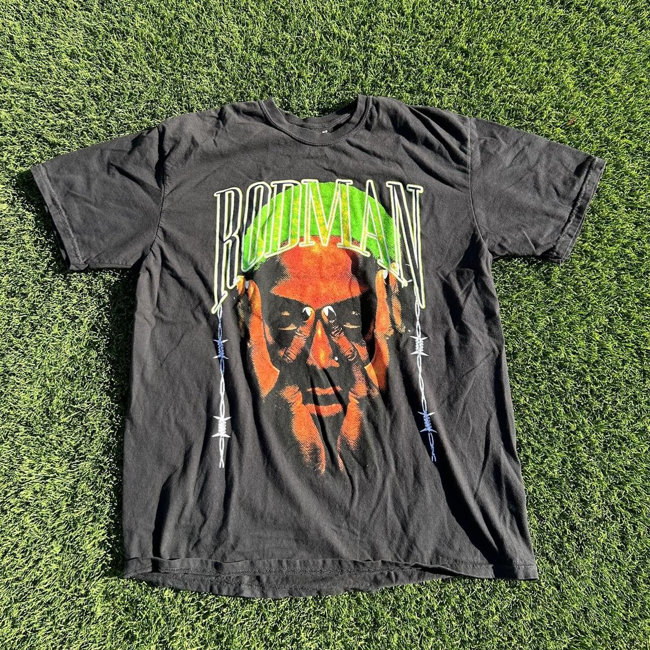 Dennis Rodman Graphic Tee Size XL Length 28 Chest... - Depop