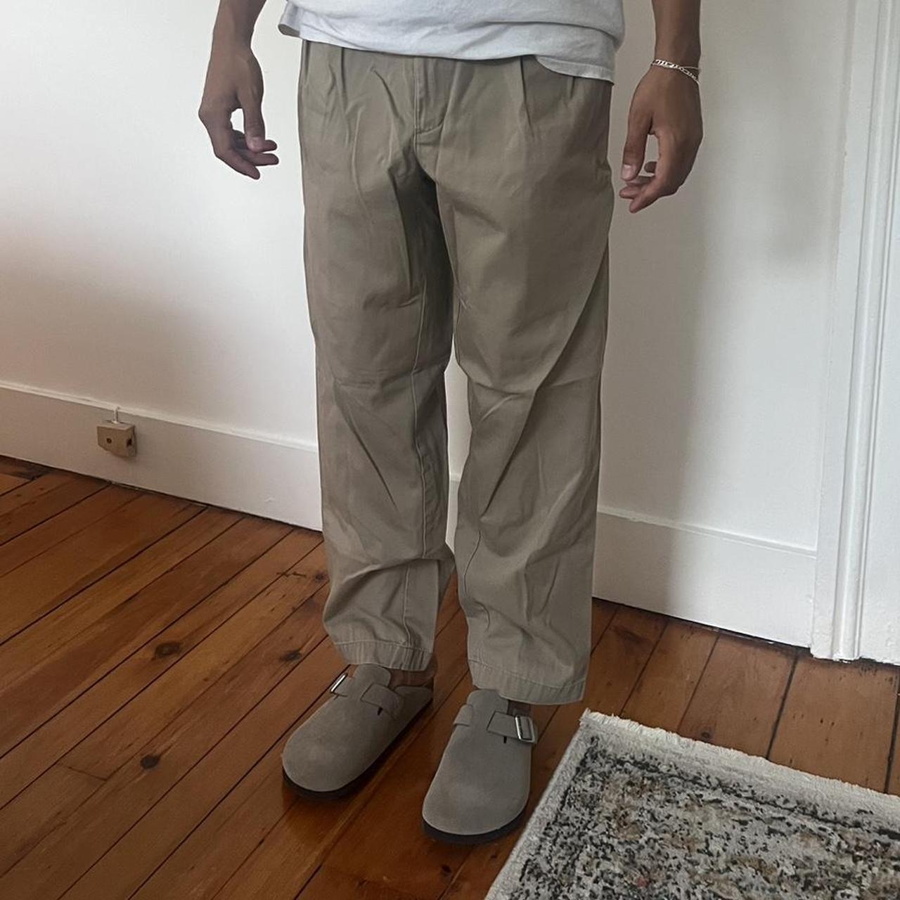 men’s vintage tan khakis size 32 x 30 tan khakis,... | Depop