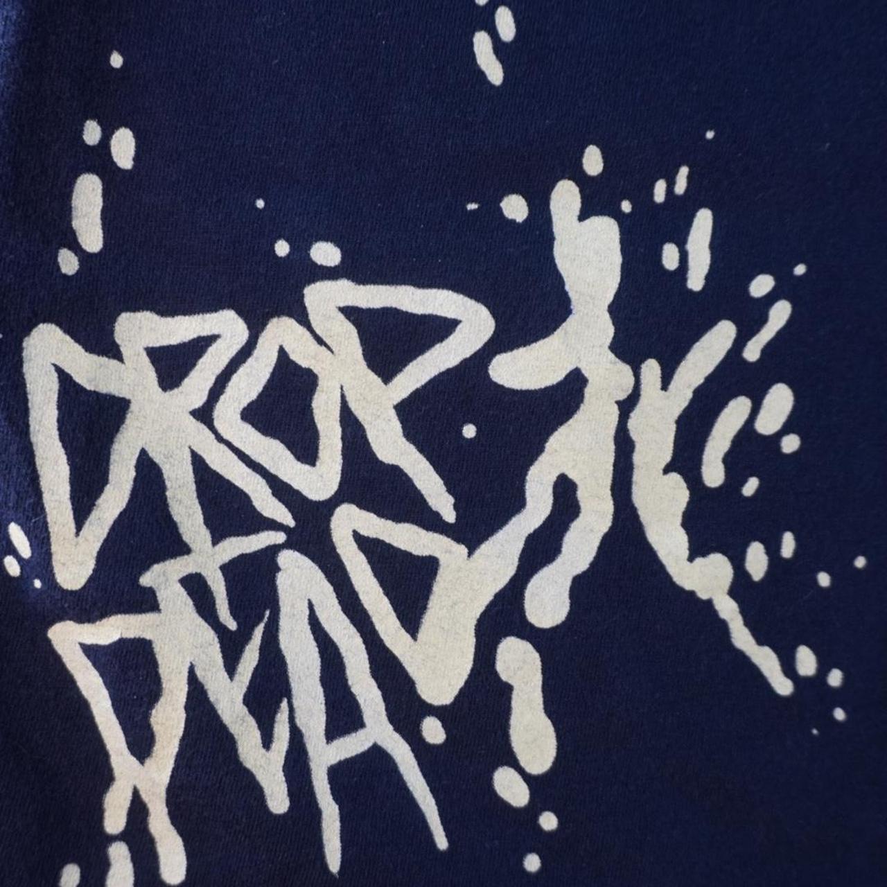 Dropdead Men's Blue and Navy Vest | Depop