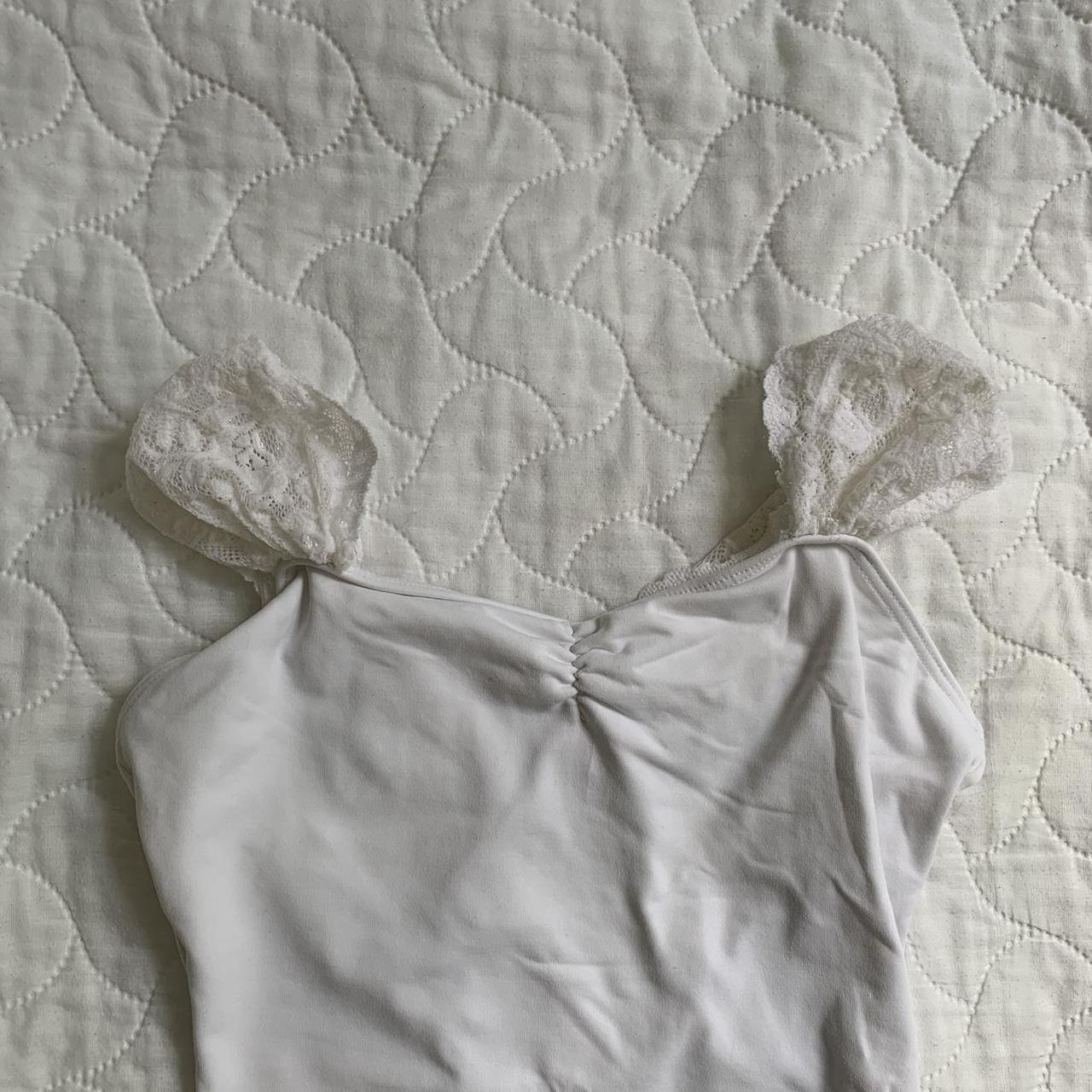 So Danca white ballet leotard Size 8/10 Beautiful... - Depop