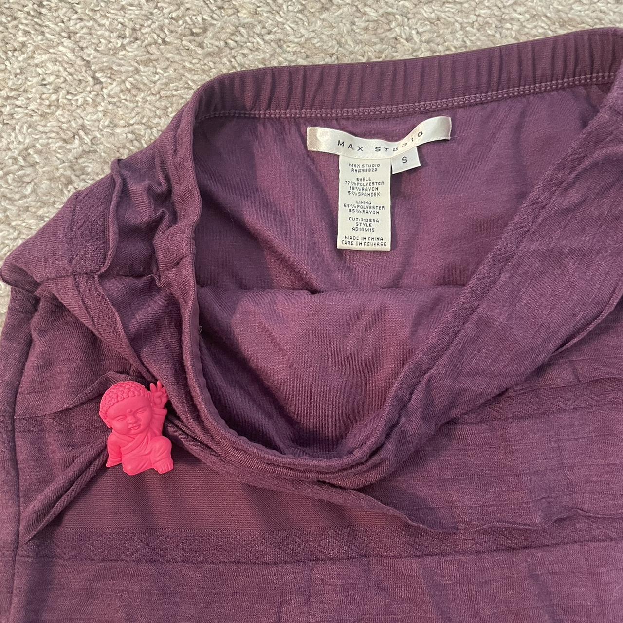 🪷 DEEP PURPLE TIERED RUFFLE SKIRT 🪷 - 🌸 size S ... - Depop