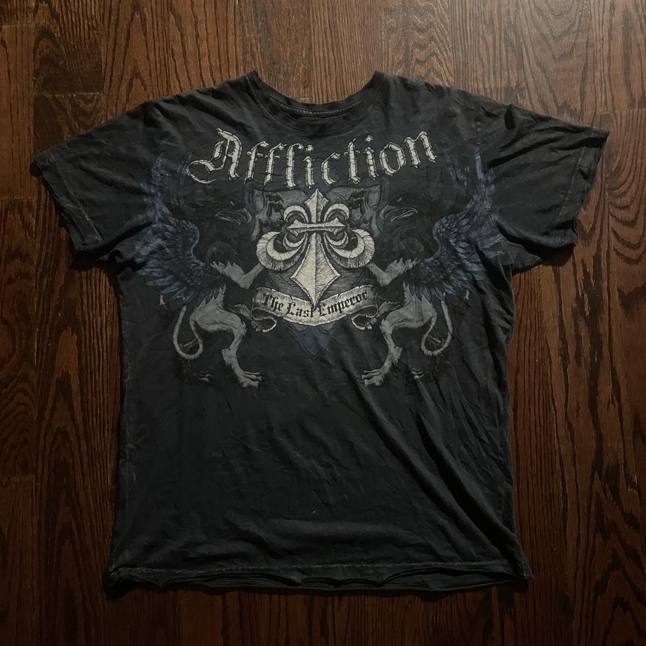 Affliction T Size: large fits like a medium large... - Depop
