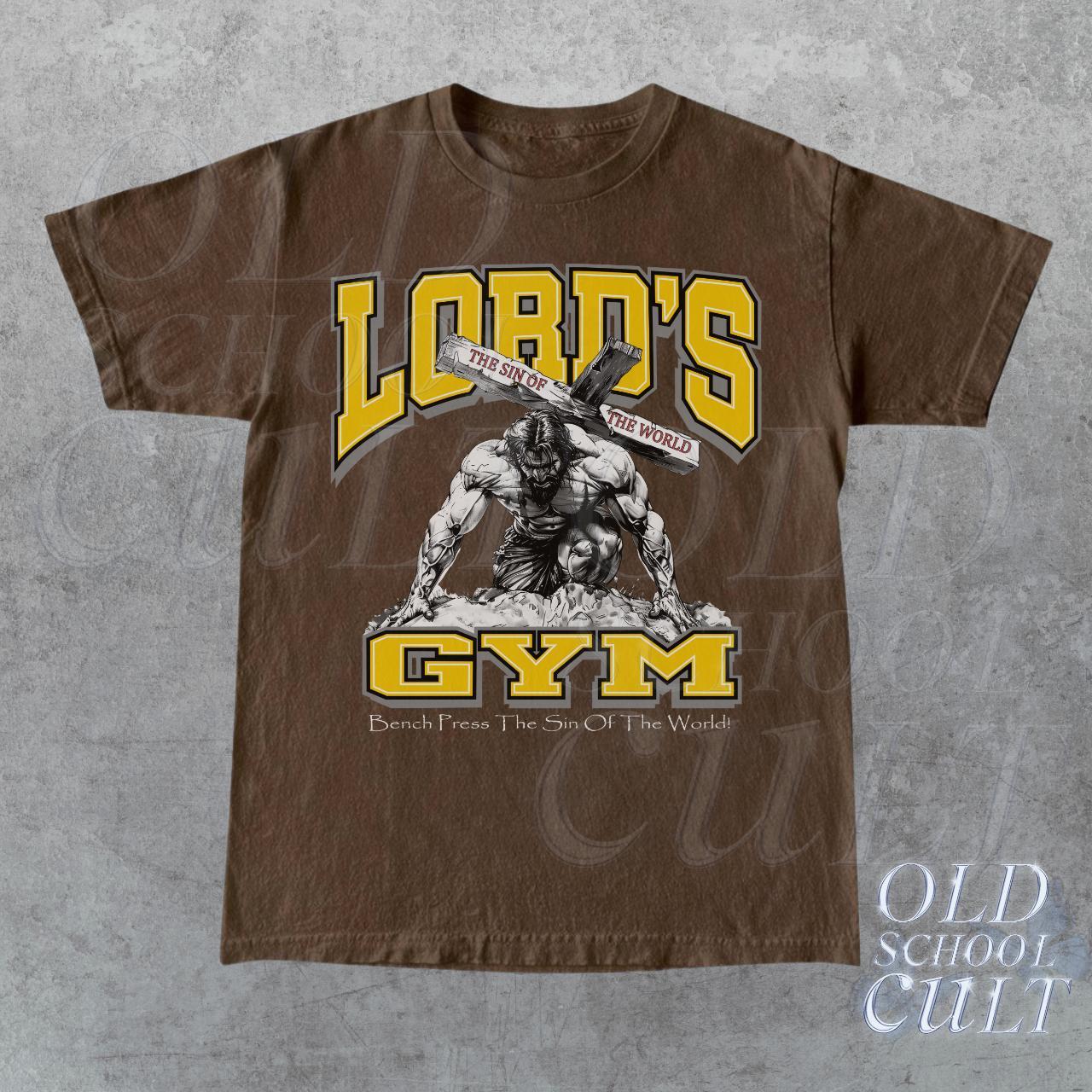 Lords Gym Vintage 90s Graphic Shirt, Jesus Pump... - Depop