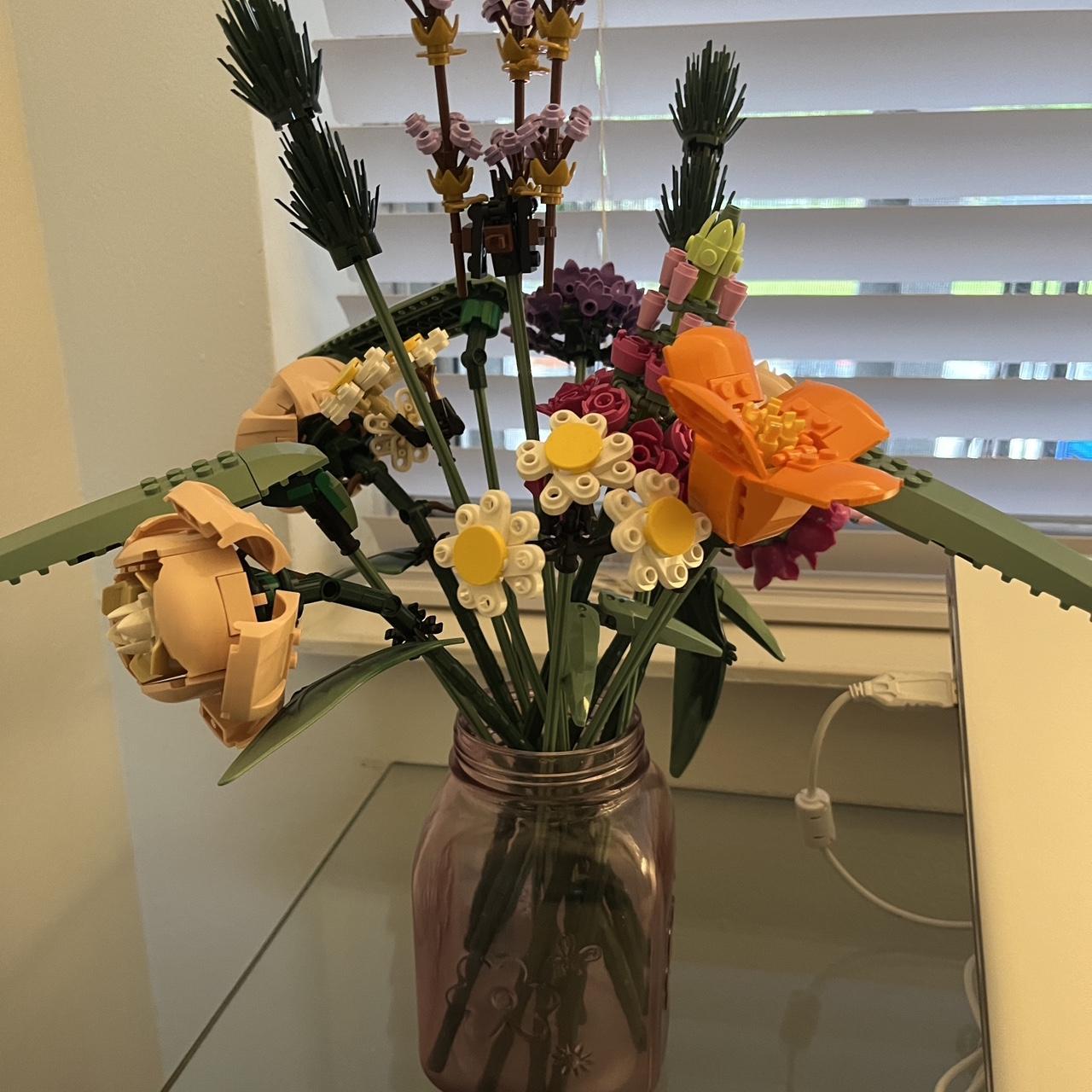 FULL SET OF LEGO FLOWERS Perfect for a gift to your... - Depop