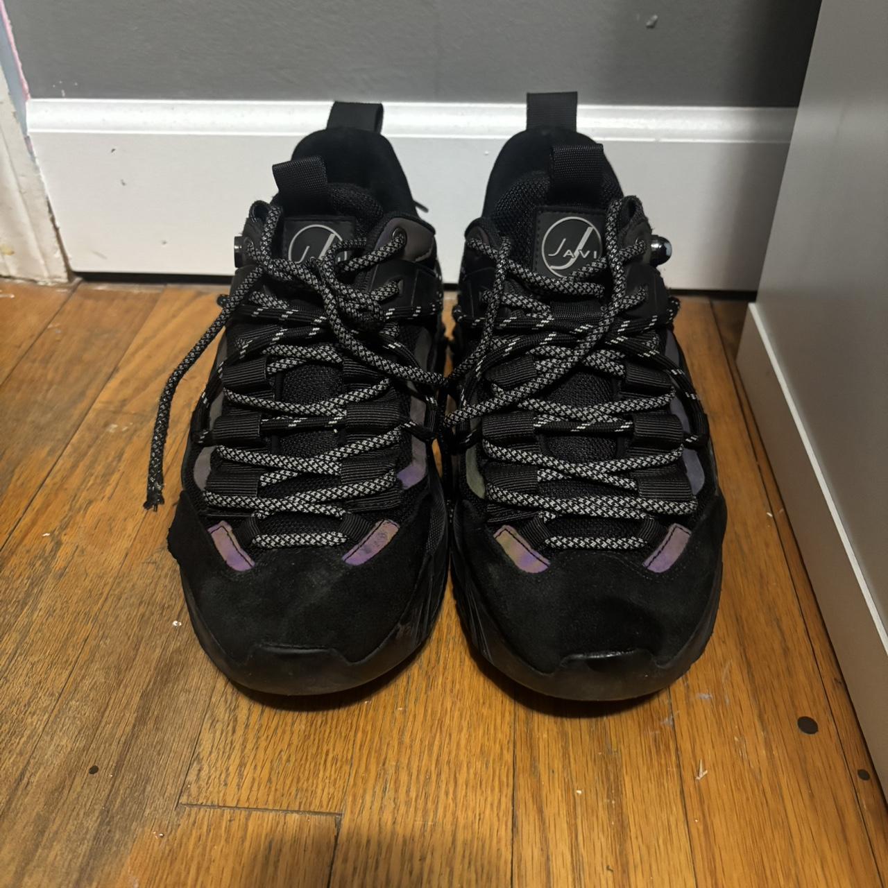 black javis reflective shoe worn a bit comes with... | Depop