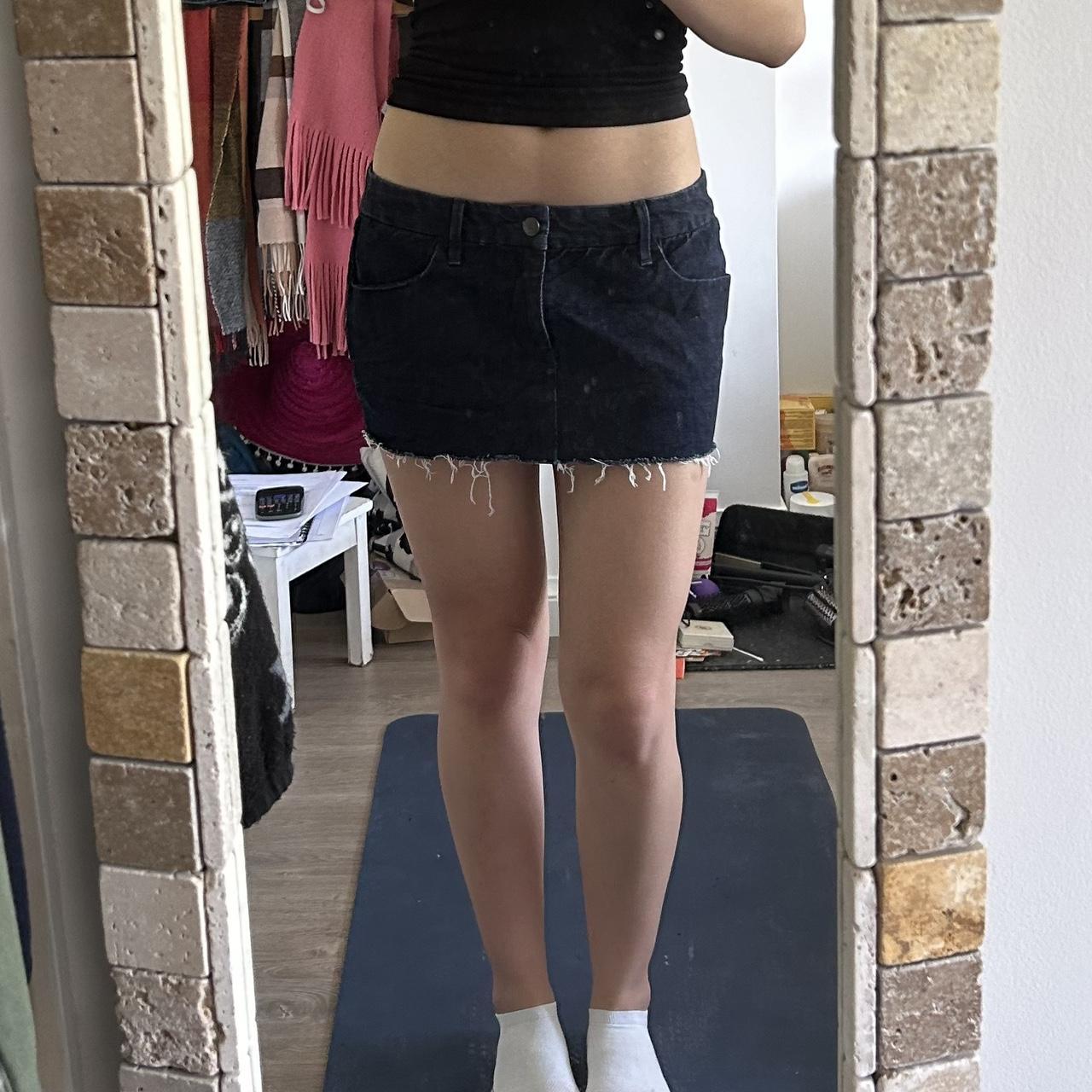 Vintage gap low rise denim mini skirt Micro mini low... - Depop