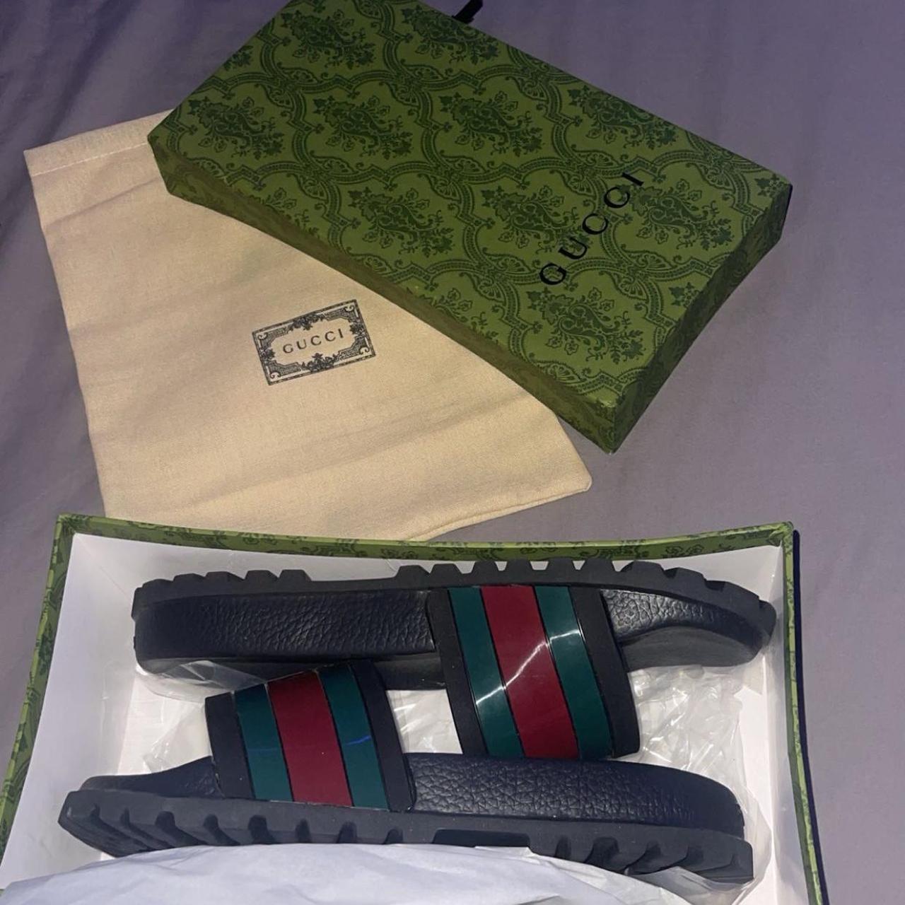 Men’s Gucci sliders 1:1 Acceptable reasonable... - Depop