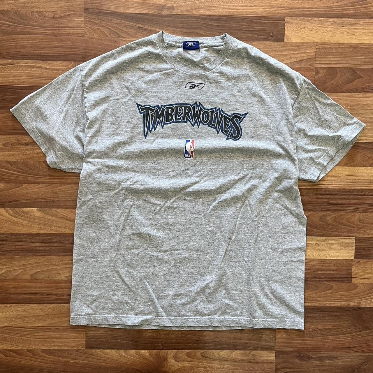 Vintage 90s Minnesota Timberwolves Reebok T-Shirt - XXL - Depop