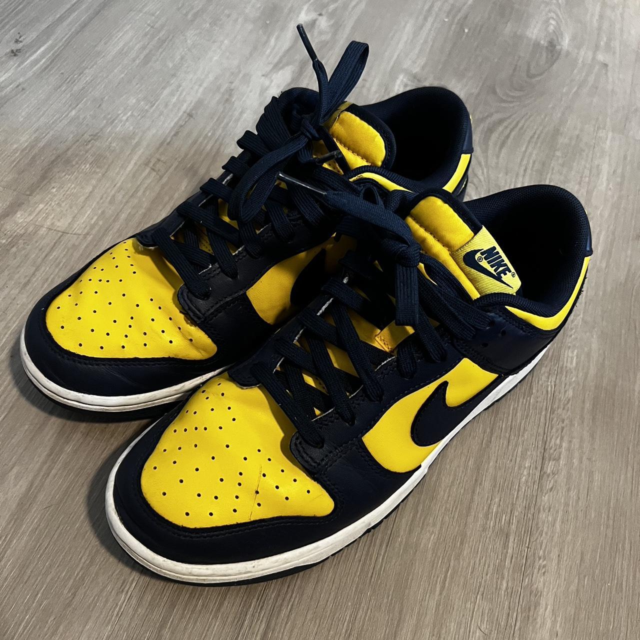Nike Dunks (Michigan) #Nike #supreme #streetwear... - Depop