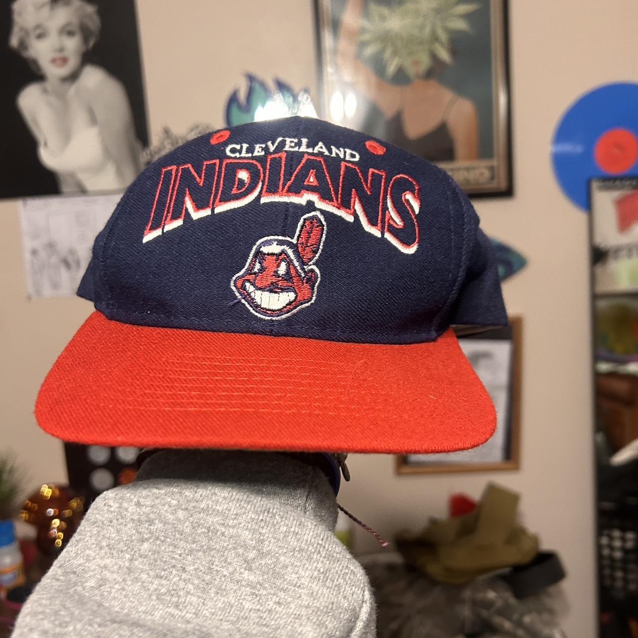 Vintage Cleveland Indians hat. Adjustable size - Depop