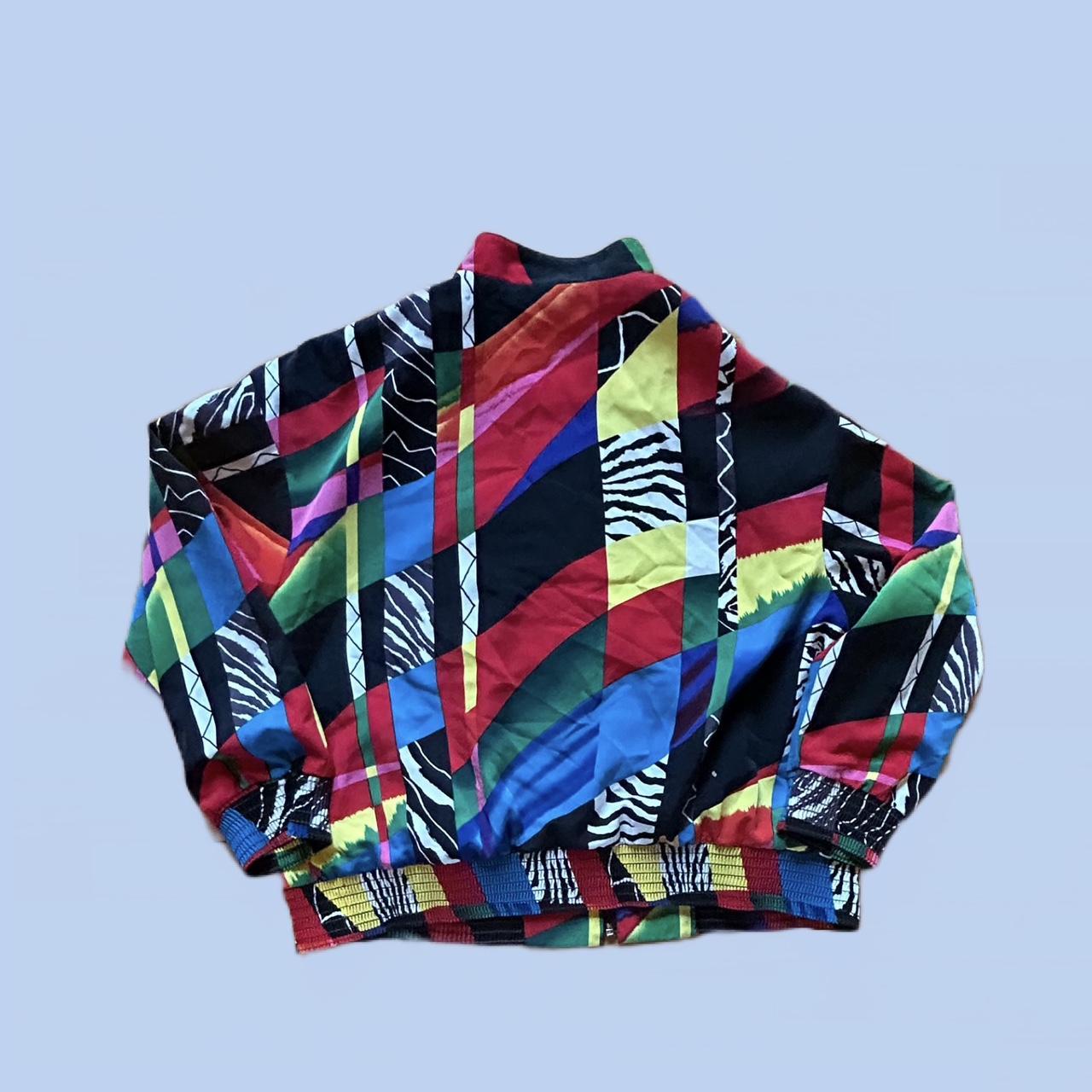 Vintage Brenda Goode Colorful Zebra Print 80s 90s... - Depop