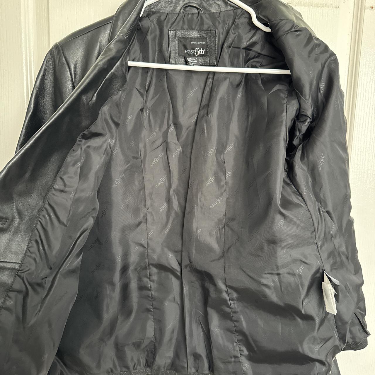 East 5th leather jacket Women’s size medium Loved... - Depop