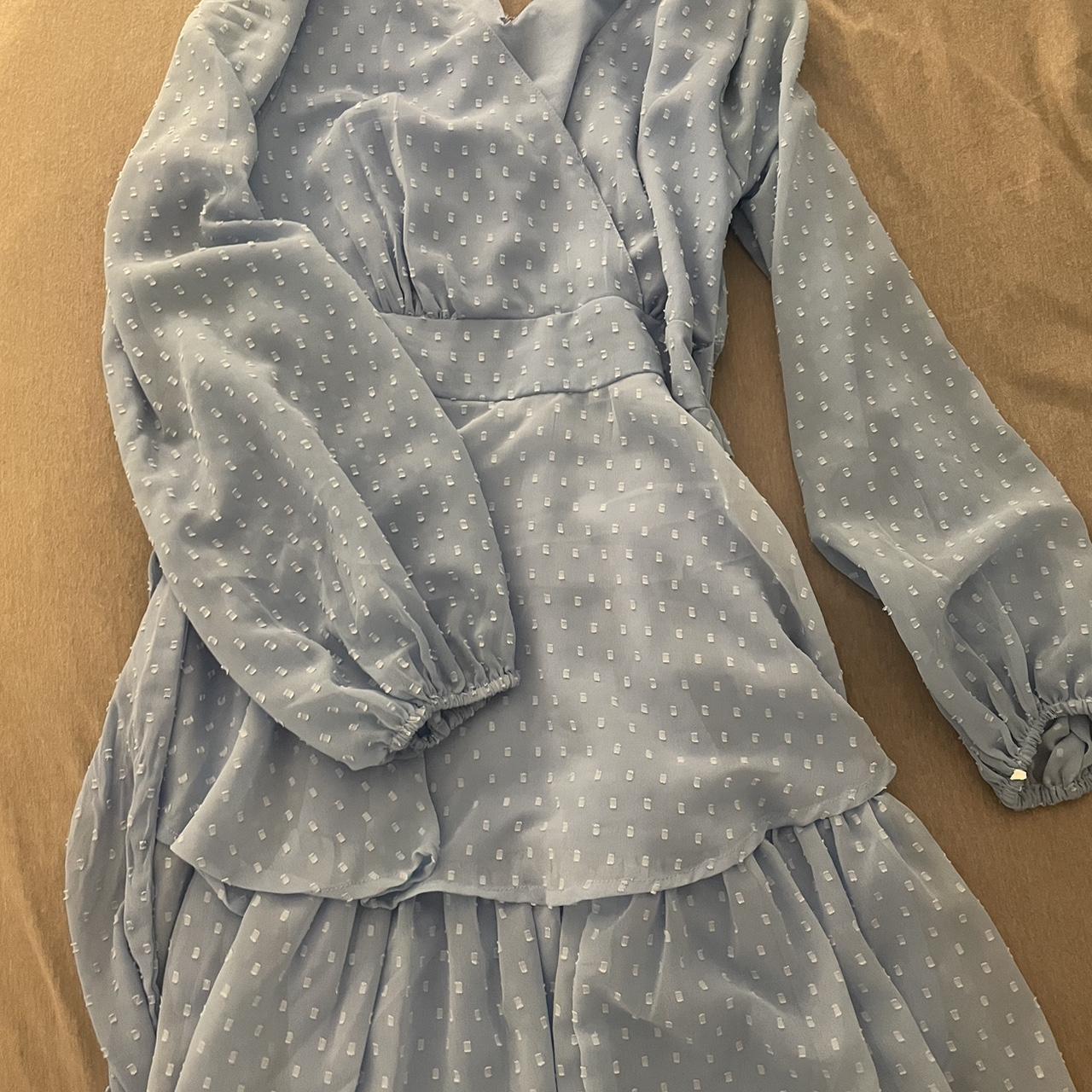 Cutest blue dress! Sooo flattering just doesn’t fit... - Depop