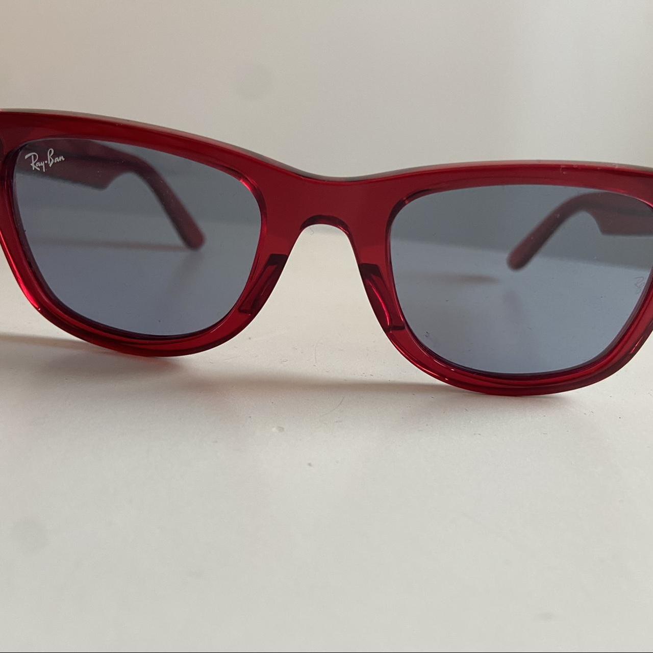 Red ray ban wayfarer - brand new never been worn - Depop