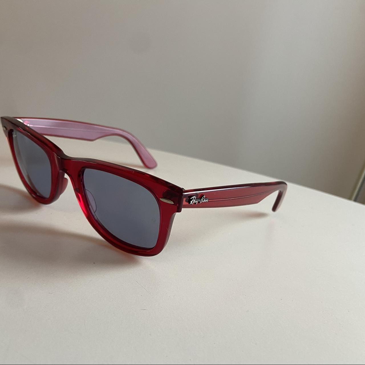 Red ray ban wayfarer - brand new never been worn - Depop