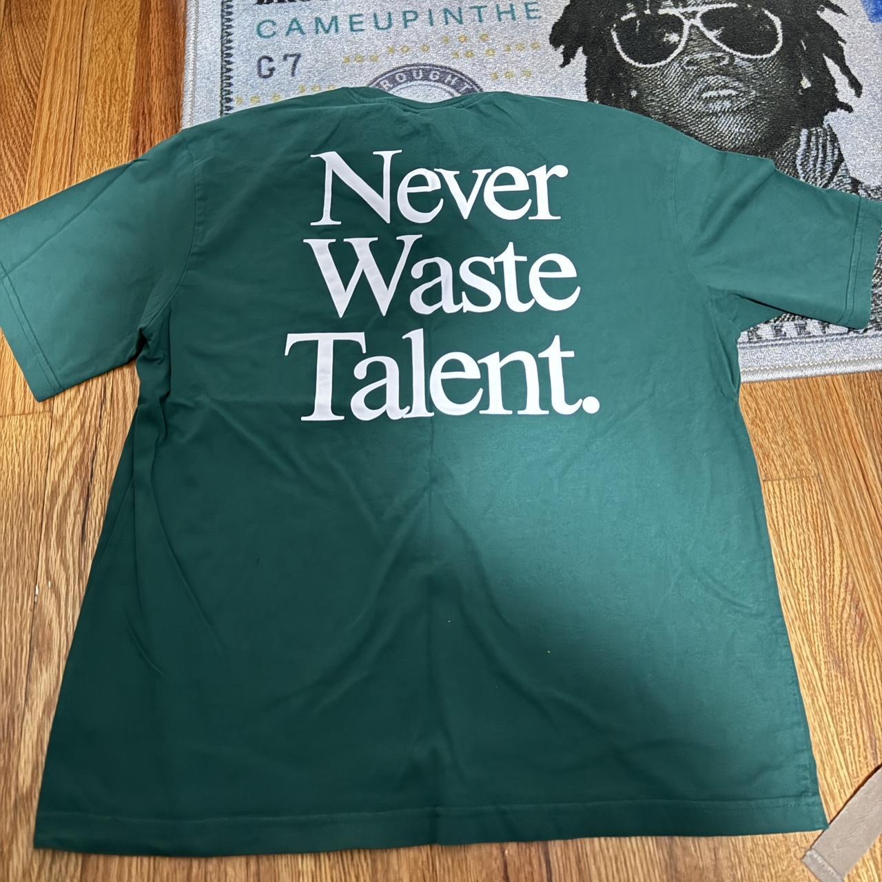Green Never Waste Talent relaxed fit tee fits like a... - Depop