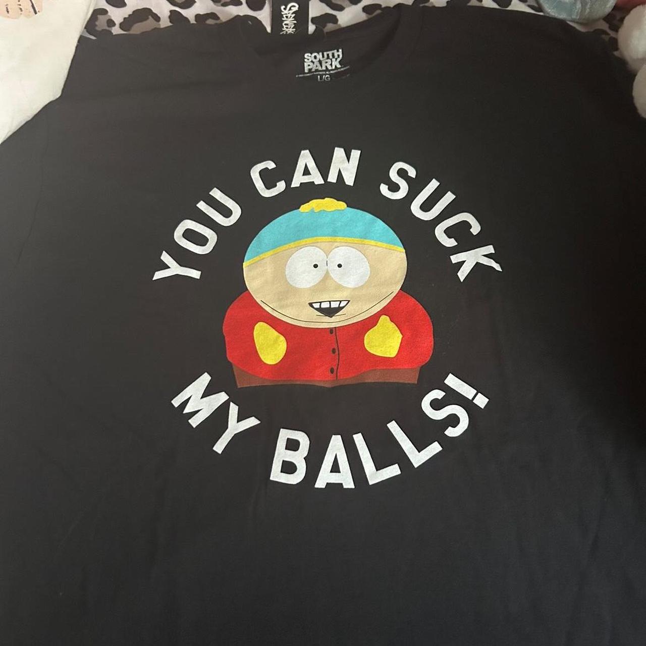 eric cartman “You can suck my balls!” shirt from... | Depop