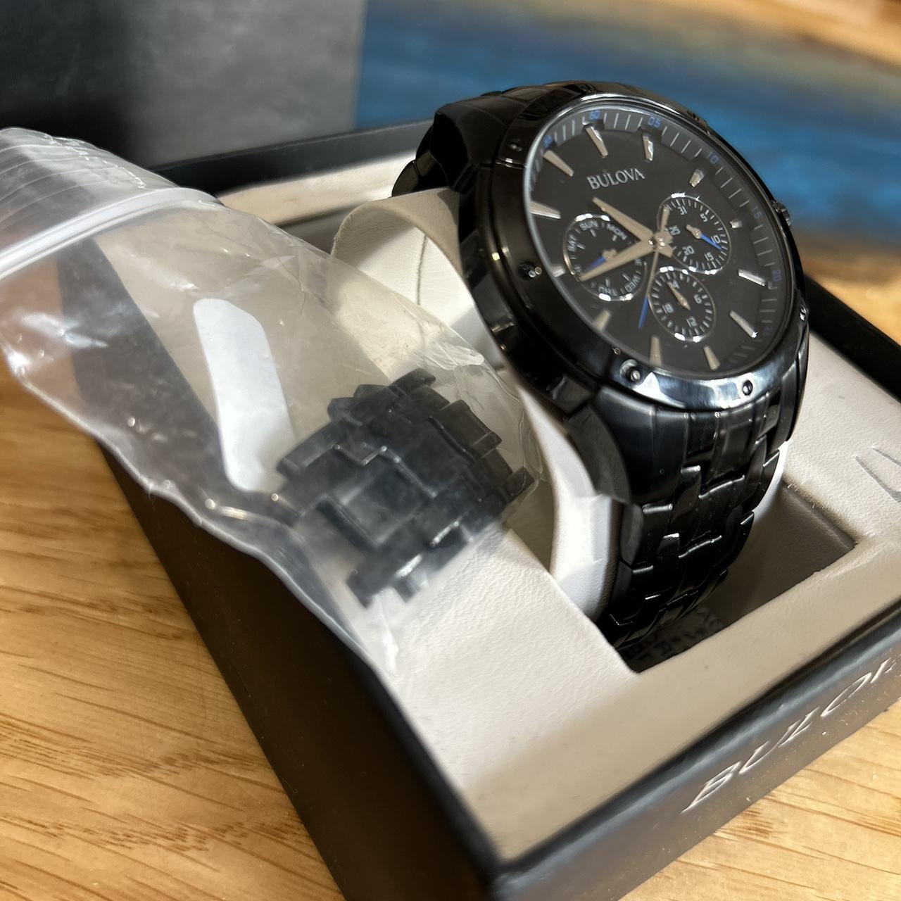 Bulova Black Ion 98C121 Quartz Classic... - Depop