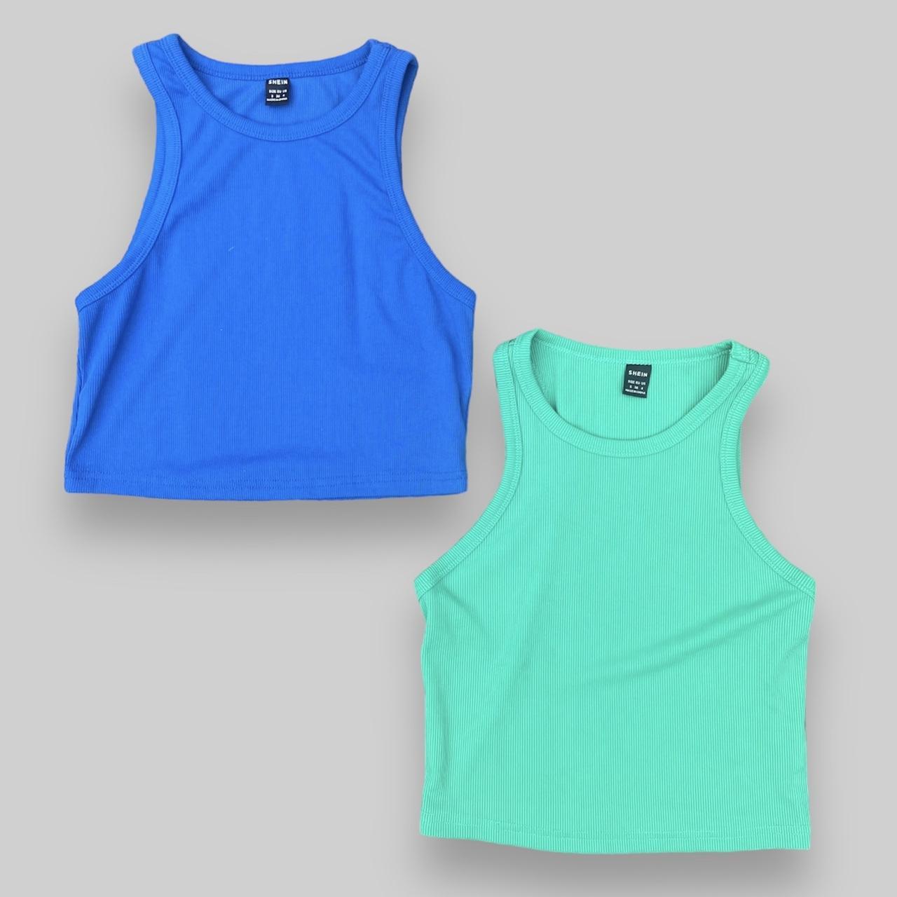 SHEIN razor tops bundle Both size S Never worn,... - Depop