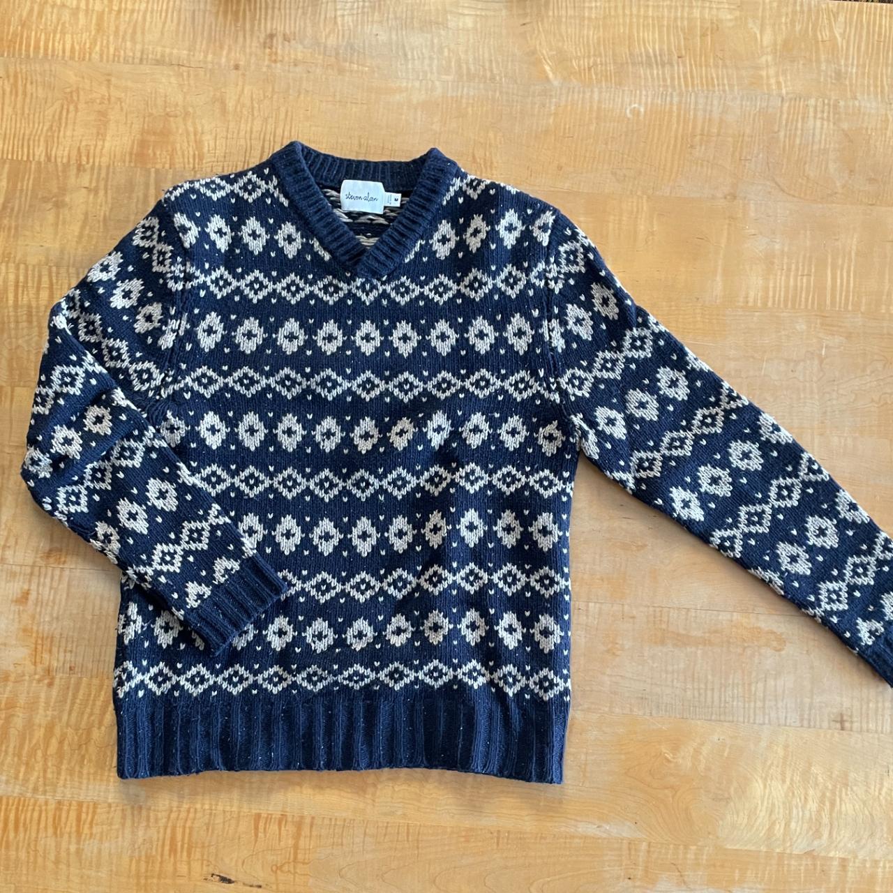 Steven Alan Men's Fair Isle Sweater. A fantastic... - Depop