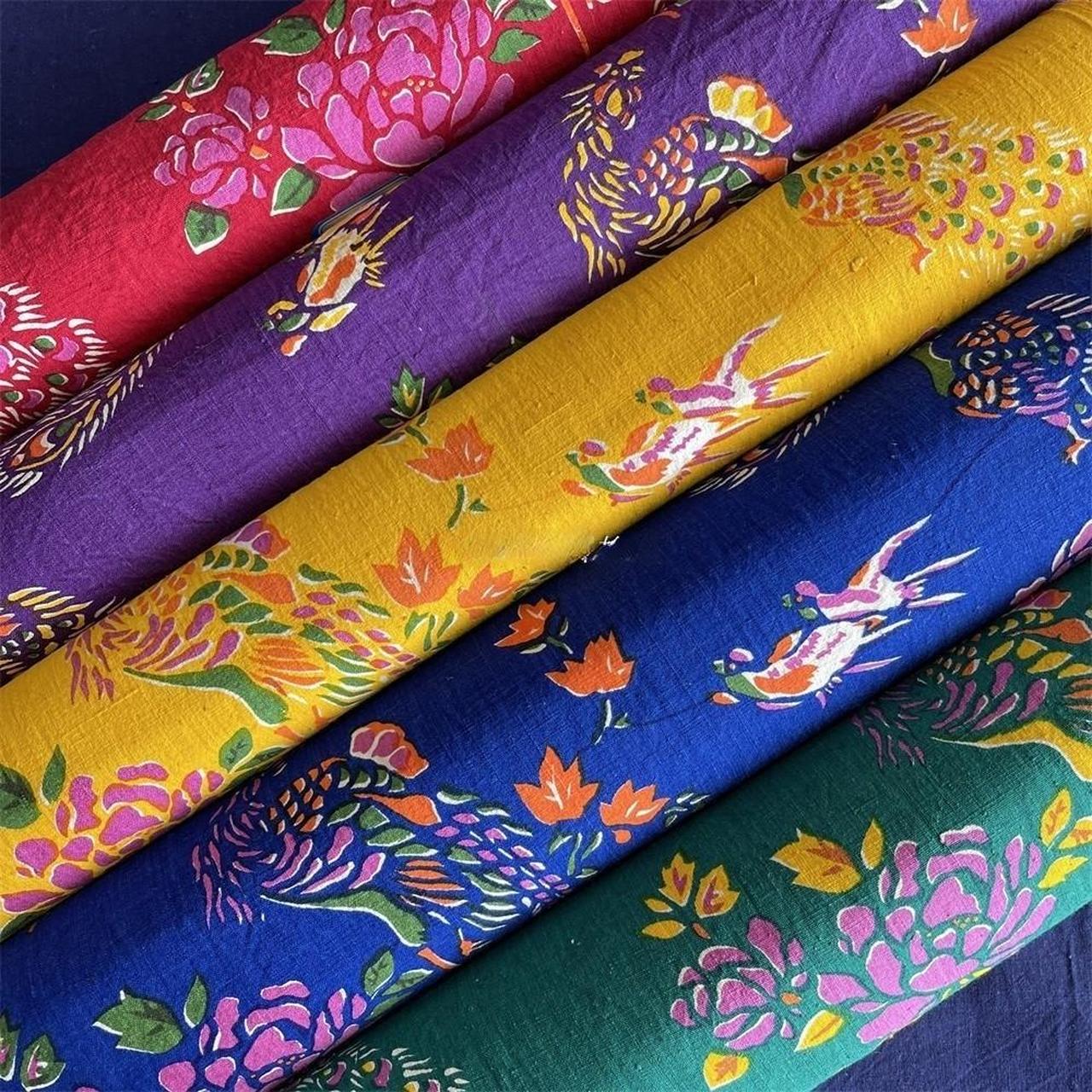 Handmade Rough Cloth. malachite phoenix Printed... - Depop