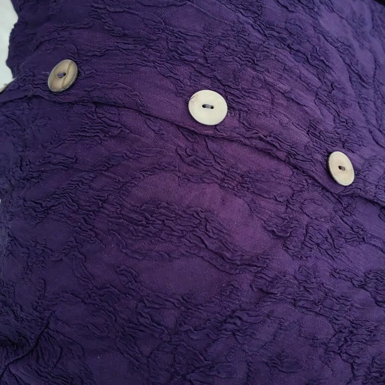 Vintage blouses shirt purple Size M - Depop
