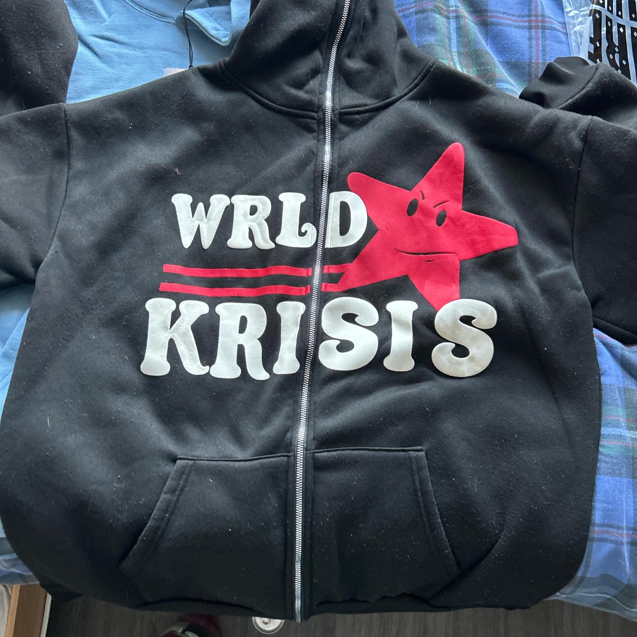 World krisis zip up size large perfect condition - Depop